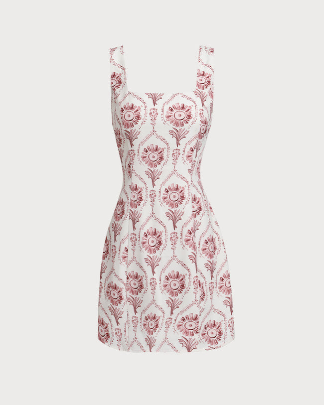 Pink Square Neck Floral Slip Mini Dress & Reviews - Pink Pink Square Neck Floral Slip Mini Dress & Reviews - Pink