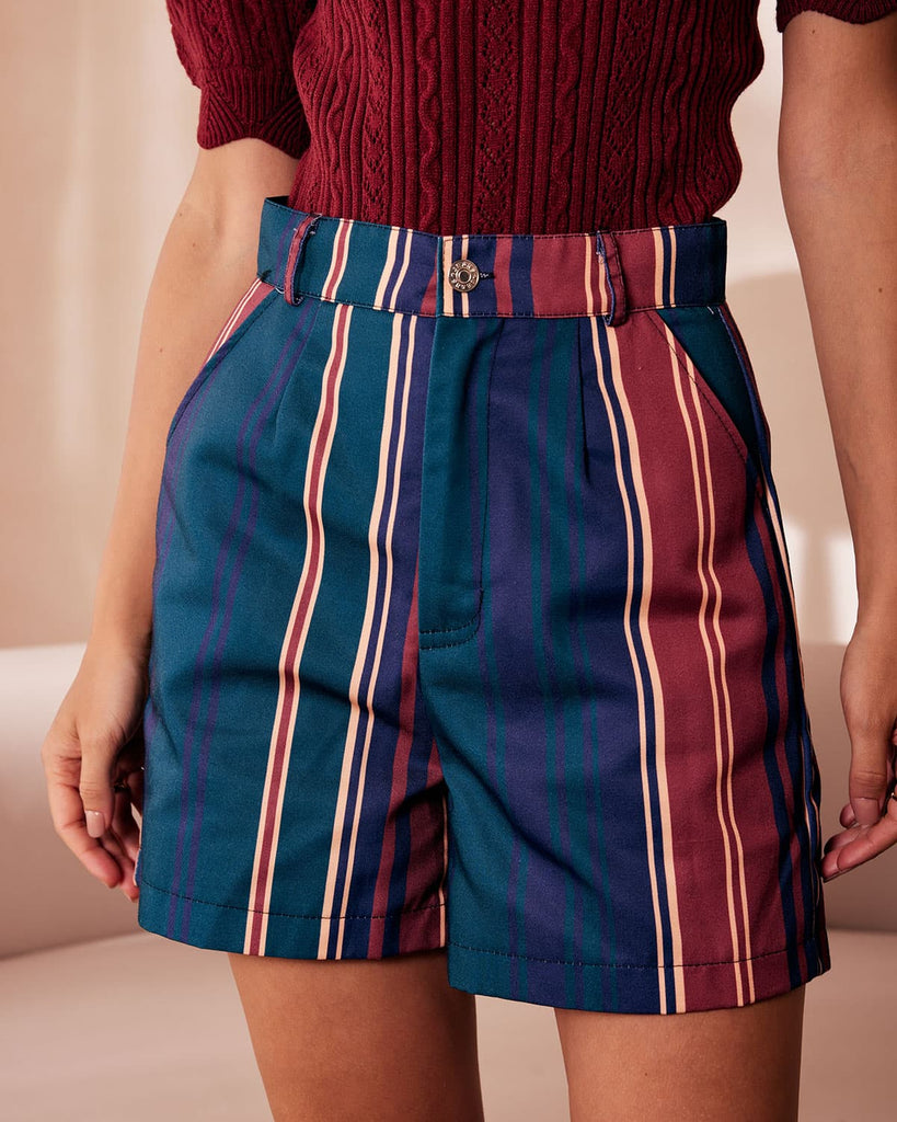 Women's Shorts - Pleated Skort, High Waisted Shorts, Pleated Shorts ...