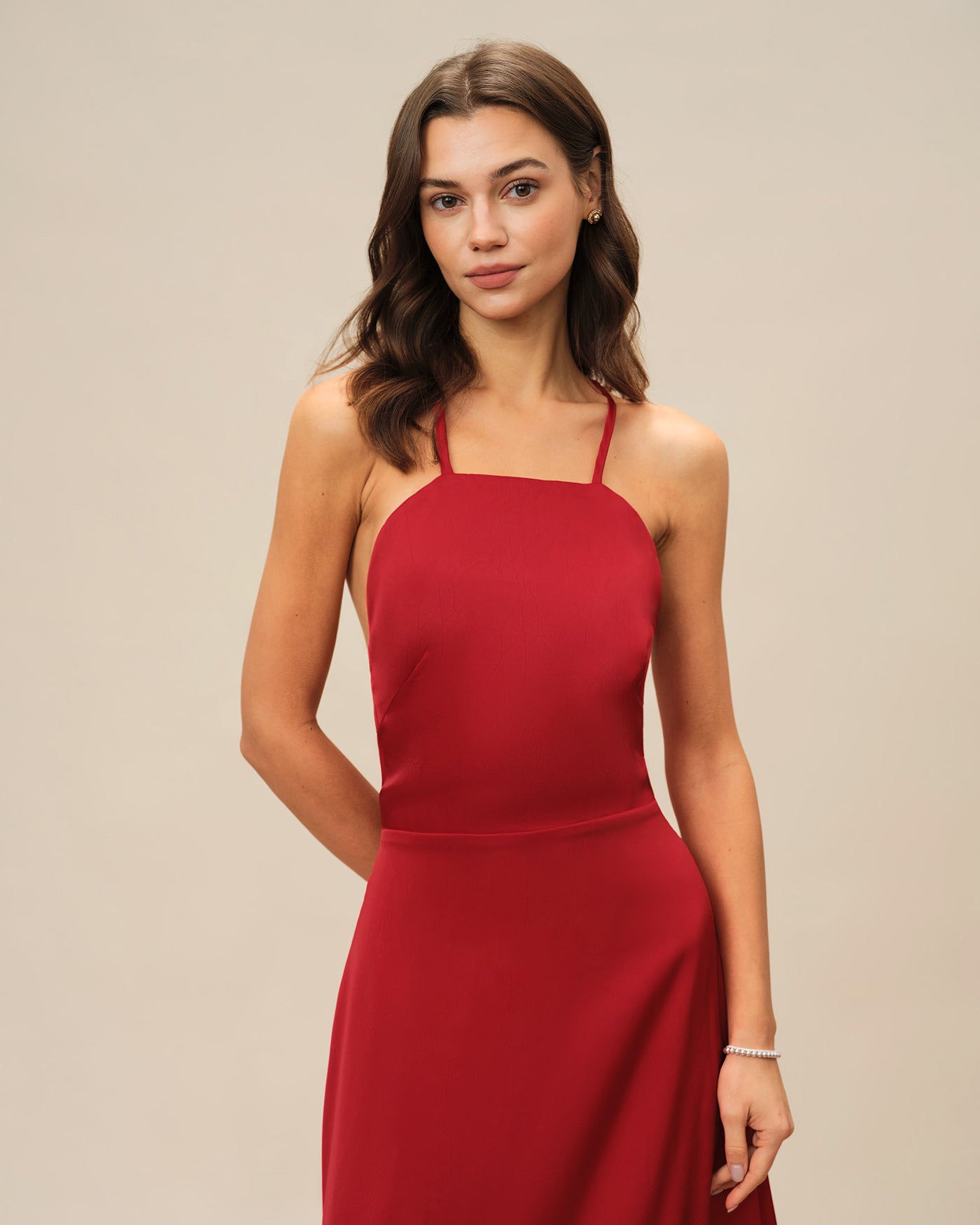Red X Cross Slip Maxi Dress & Reviews - Red - Dresses | RIHOAS